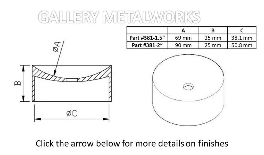 Angle Collar | Gallery Metal Works | Ball Fittings – Gallery Metalworks