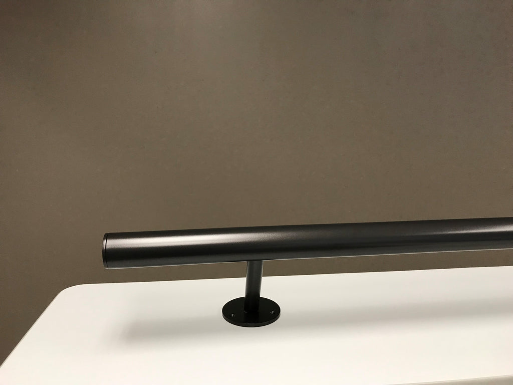 Angled Custom Footrail – Gallery Metalworks