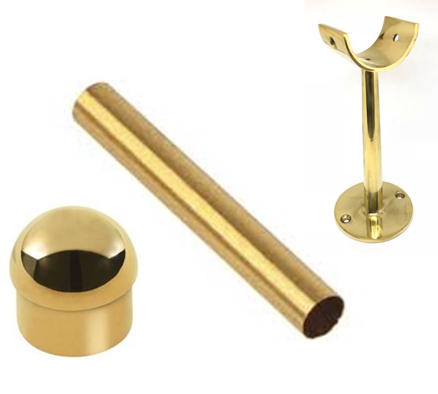 6FT | Foot Rail Kit | Gallery Metal Works | Bar Rails – Gallery Metalworks