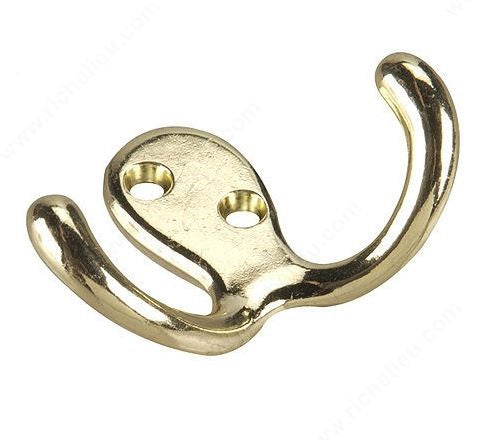 3" Double Wardrobe Hook – Gallery Metalworks