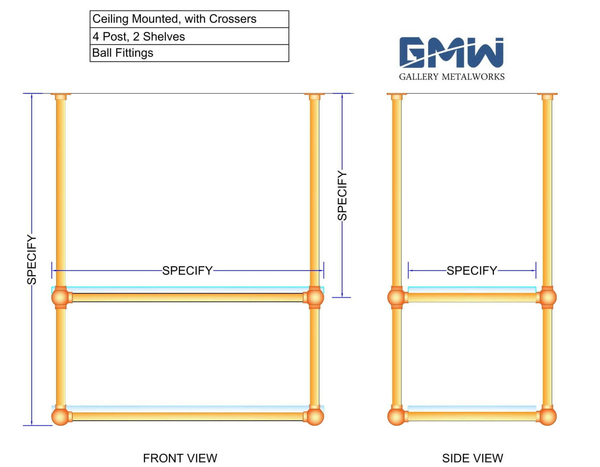 Ball Fitting - Ceiling Mounted – Gallery Metalworks