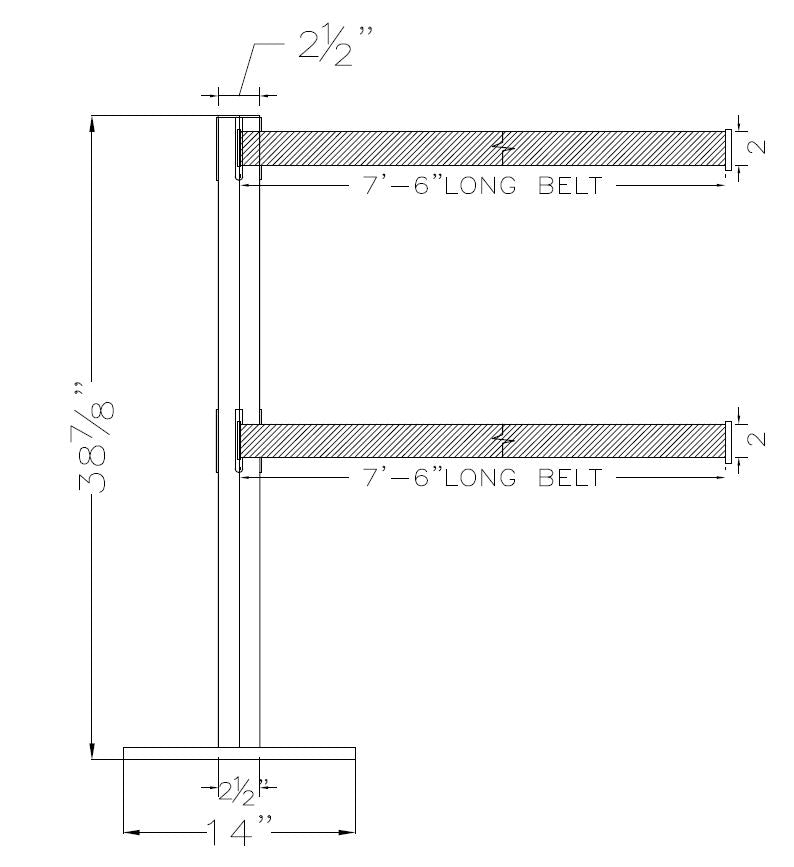 Model C Dual Stanchion | Easy Queue | Retractable Stanchions – Gallery ...