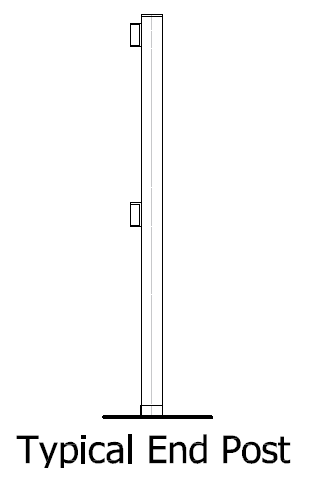 End Post Cart Corral | Indoor Cart Corrals – Gallery Metalworks