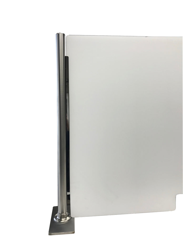 30" High Removable Posts on Stainless Steel Wide Base – Gallery Metalworks