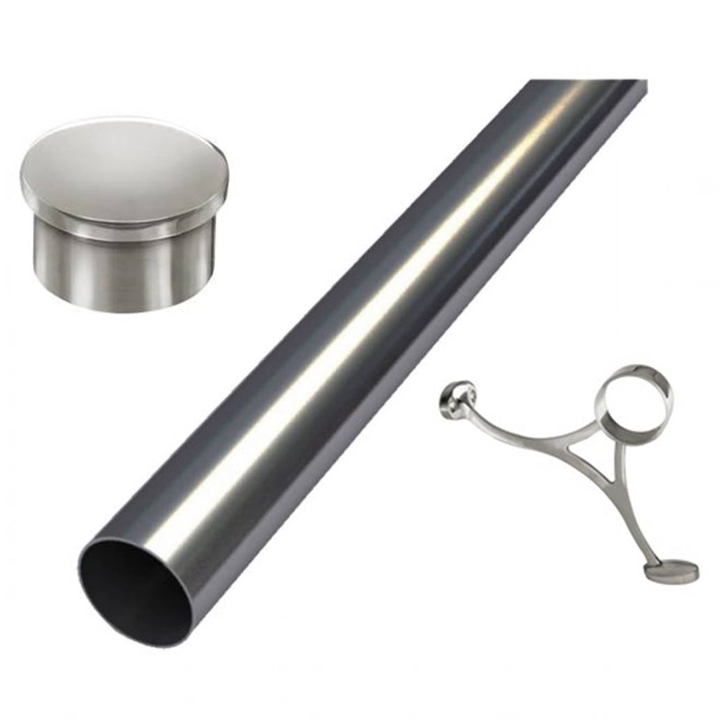 6FT | Foot Rail Kit | Gallery Metal Works | Bar Rails – Gallery Metalworks