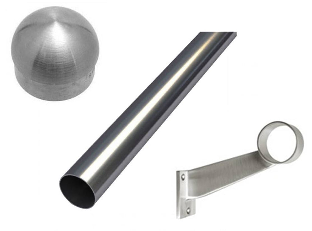 6FT | Foot Rail Kit | Gallery Metal Works | Bar Rails – Gallery Metalworks