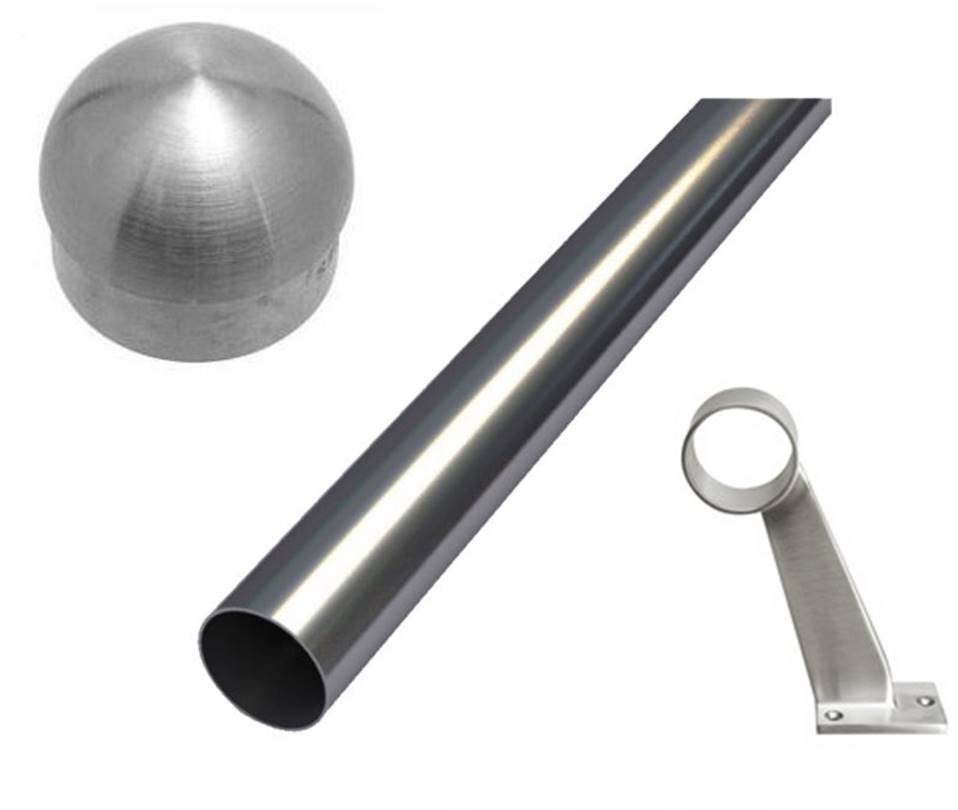 7FT | Foot Rail Kit | Gallery Metal Works | Bar Rails – Gallery Metalworks
