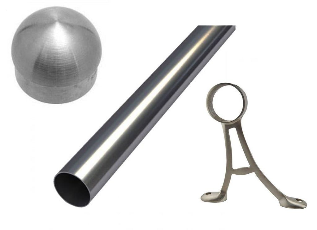 6FT | Foot Rail Kit | Gallery Metal Works | Bar Rails – Gallery Metalworks