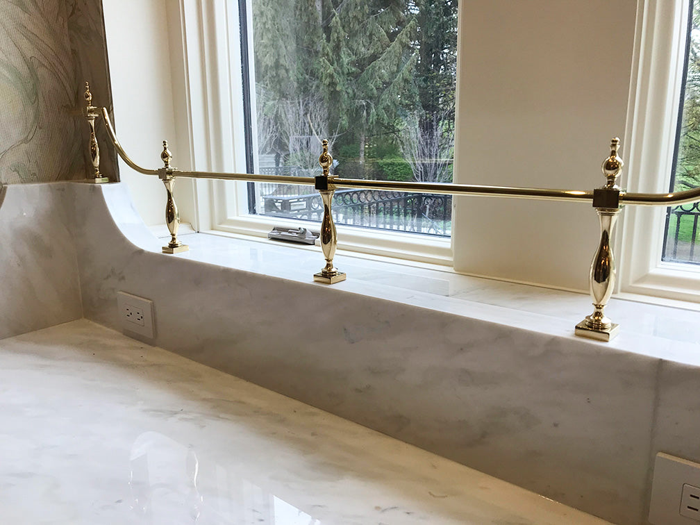 8" Tall Decorative Shelf Rail – Gallery Metalworks