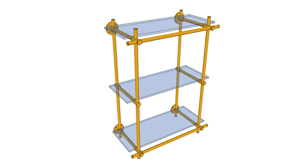 Wall Mounted – Front Horizontal 2 Tier – Gallery Metalworks